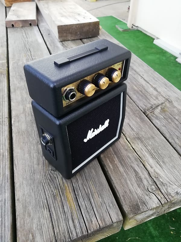 Marshall MS-2 1-Watt Battery-Powered Black Micro Guitar Amp, | Reverb