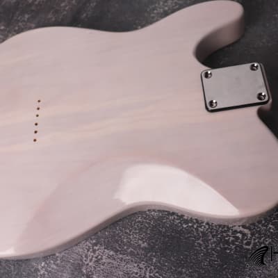 Tele Body With Strat Contours 3 Piece Ash White | Reverb