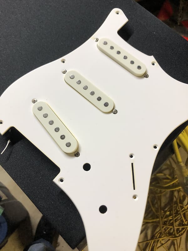 Squier 2004 white pickguard and pickups only | Reverb Australia