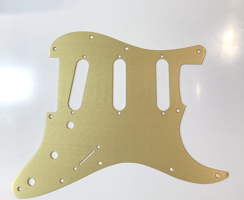 Fender Stratocaster Anodized Aluminum Pickguard Gold | Reverb