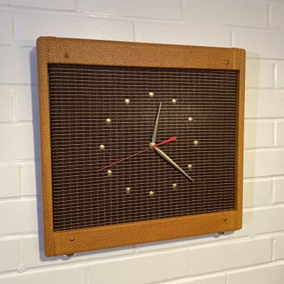 Vintage Tweed Amplifier Wall Clock | Reverb
