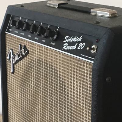 1986 Vintage Fender Sidekick Reverb 20 Blackface Spring | Reverb