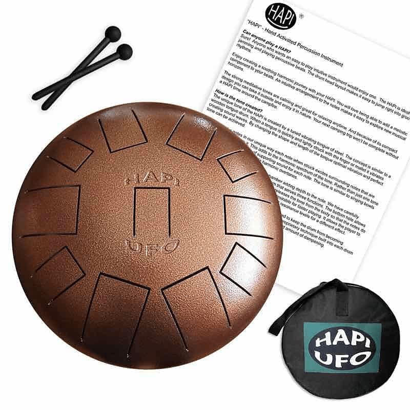 Hapi HAPI UFO Tongue Drum C Major w/Case - Hammered Copper | Reverb
