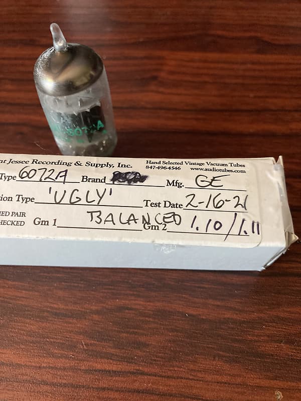 Mid 1960's GE JAG 6072A 2 mica black plate tube...tests | Reverb