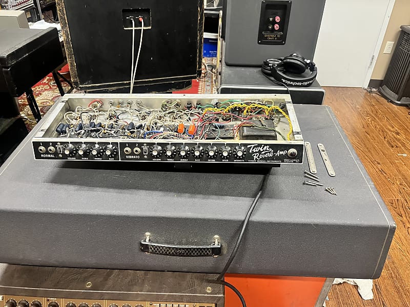 Fender Twin Reverb “Blackfaced” Chassis Late 1970s | Reverb
