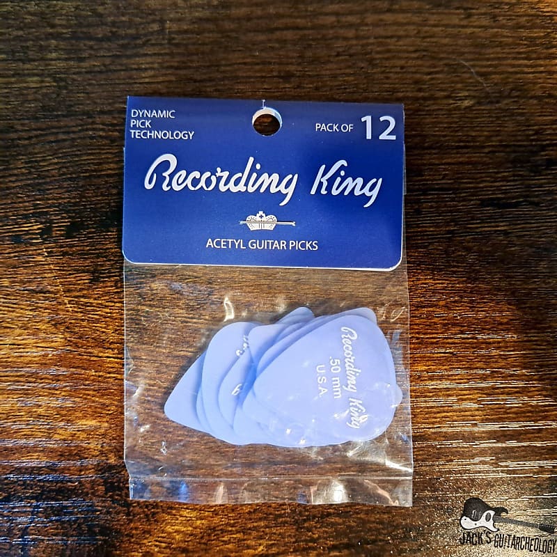 Recording King Acetyl Flat Picks - .50mm Thin (12 pack) | Reverb