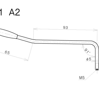 GOTOH A1C – Tremolo arm ⦰ 5mm GOLD 90's Chrome | Reverb Deutschland