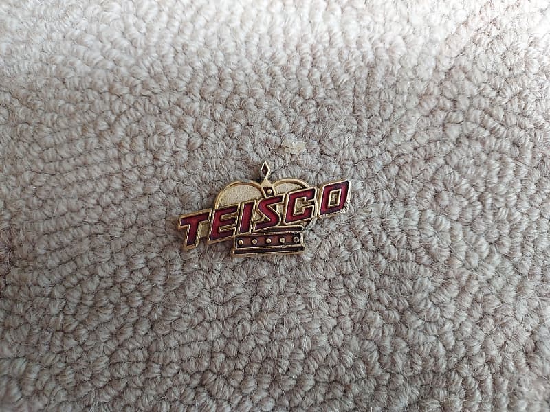 Vintage 1960's Teisco Guitar Headstock Logo Badge! Rare, | Reverb