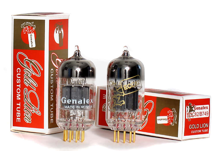 Genalex Gold Lion ECC82 (12AU7) Tube Matched Pair | Reverb