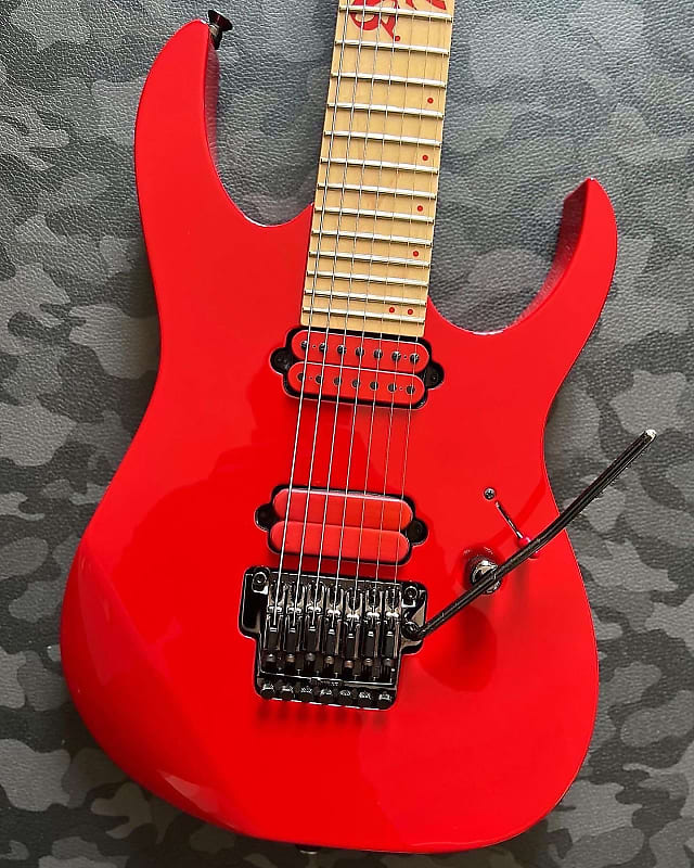 Ibanez SS7 Custom RGR by AP Liuther Ferrari Red reverse | Reverb