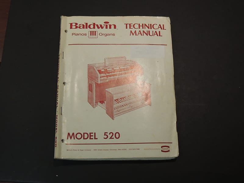 Baldwin Model 520 Technical Manual [Three Wave Music] | Reverb