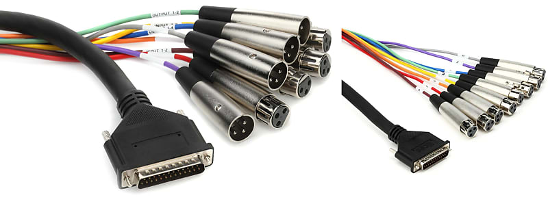 Hosa AES-803T AES/EBU Snake (Tascam Pinout) - 9.9 foot Bundle | Reverb