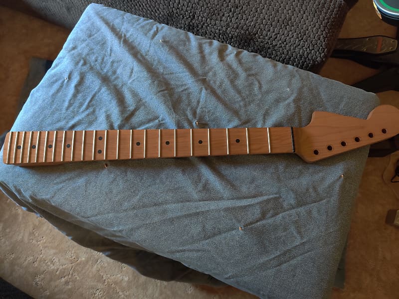 Warmoth Jazzmaster Neck 2021 - Roasted Maple (Left Handed) | Reverb