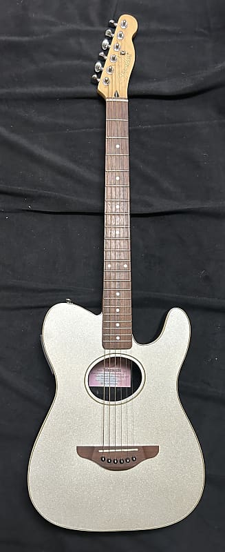 Fender Telecoustic - Silver metallic | Reverb