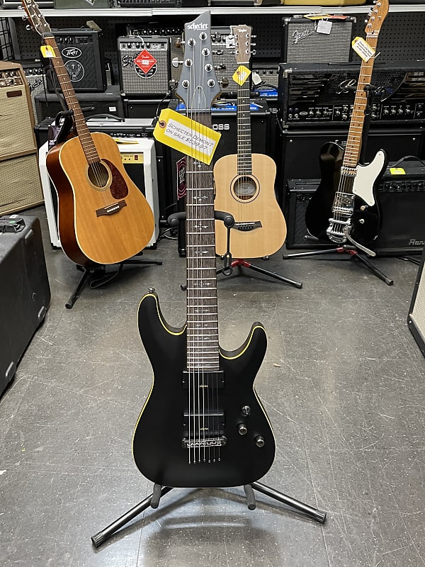 Schecter Demon-7 - Black | Reverb
