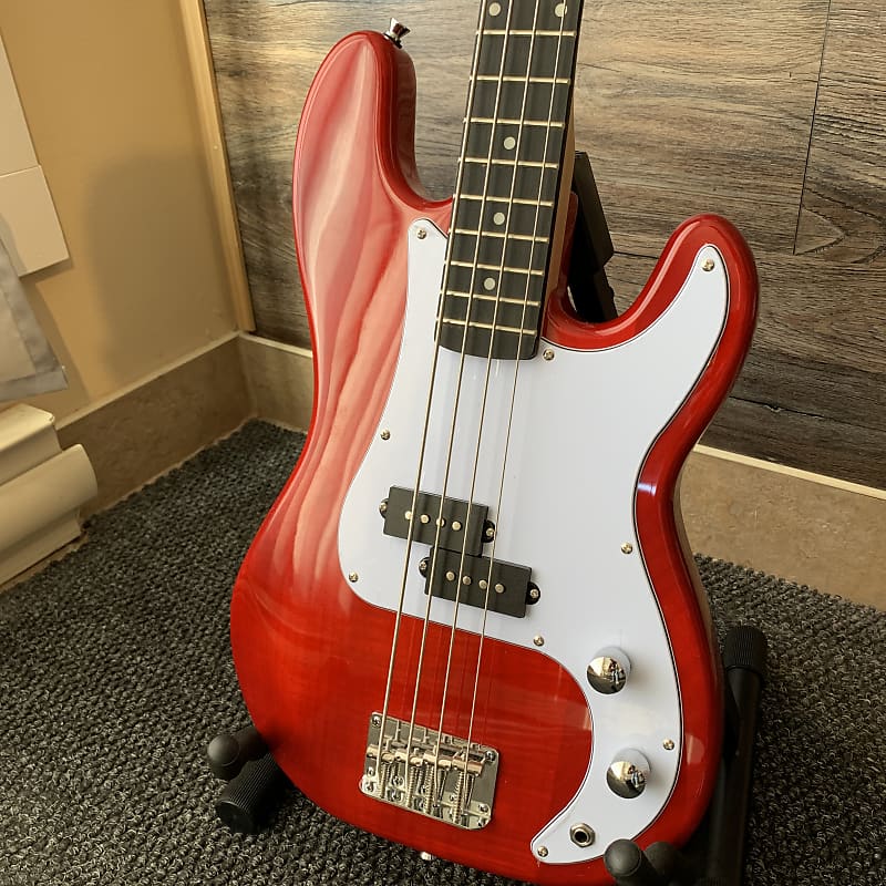 Jay Turser 3/4 Transparent Red Bass Guitar JTB-40-TR | Reverb Canada