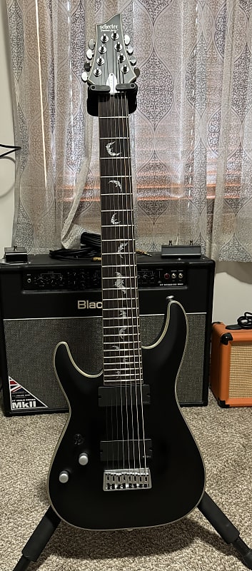 Schecter Damien Platinum-8 Left-Handed 2013 - Present - Satin | Reverb