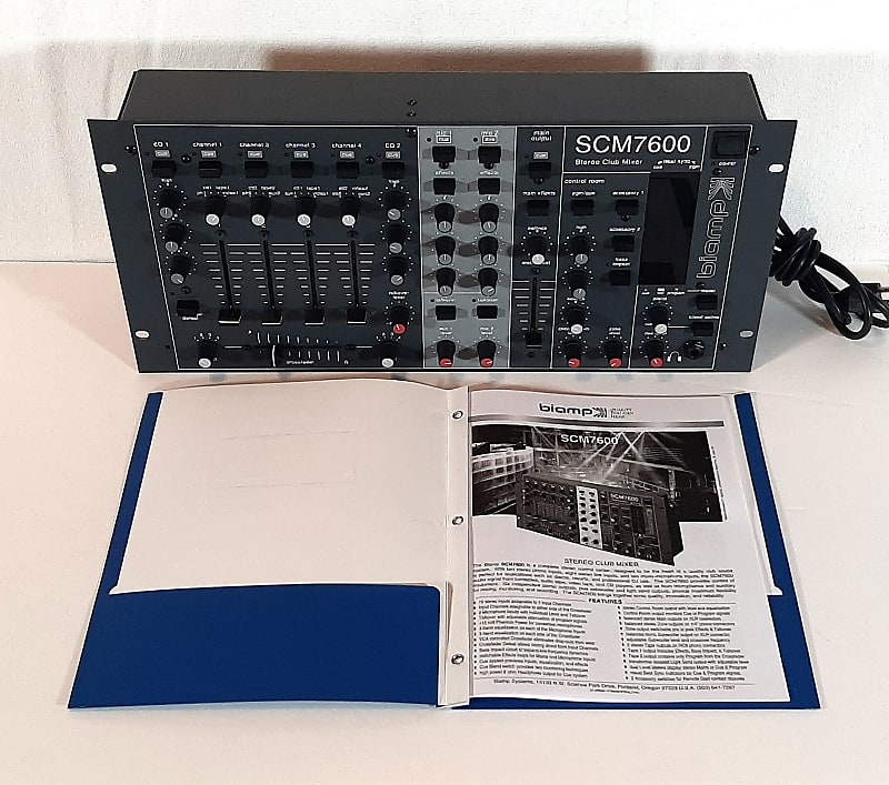Biamp SCM7600 Stereo Club Mixer with Owner's Manual | Reverb