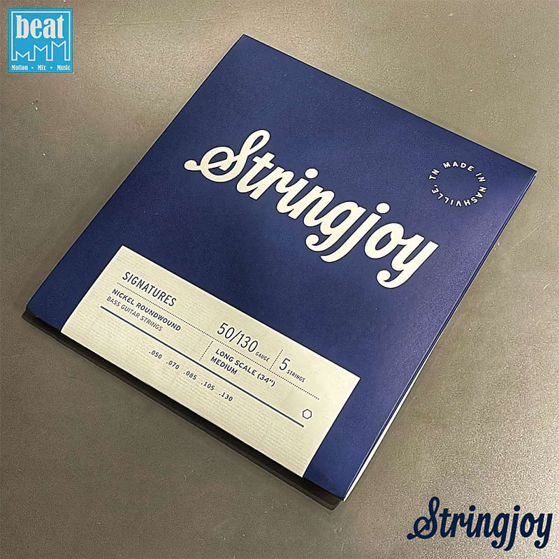 Stringjoy Signatures | Medium Gauge (50-130) 5 String Long | Reverb UK