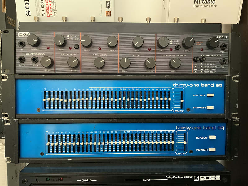 MXR 126 1/3 octave 32 bands EQ vintage blueface pair | Reverb