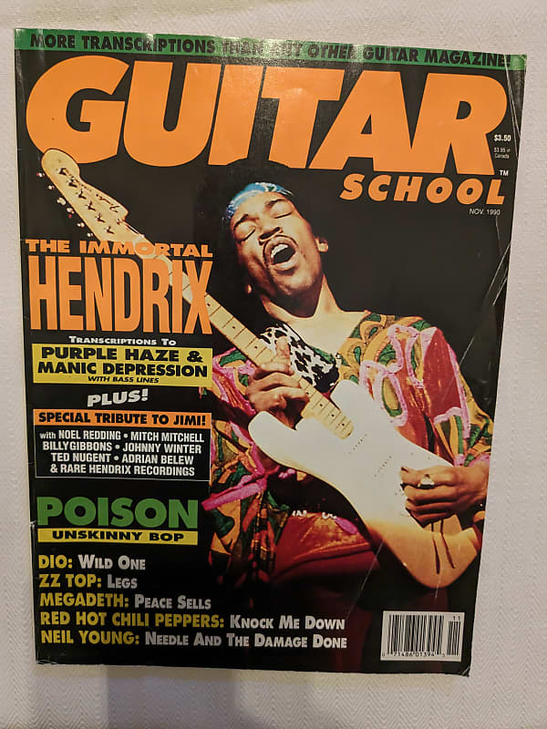Guitar School Magazine November 1990 | Reverb