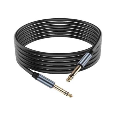 1/4 Inch TRS Instrument Cable Straight 6.35mm TRS Stereo | Reverb