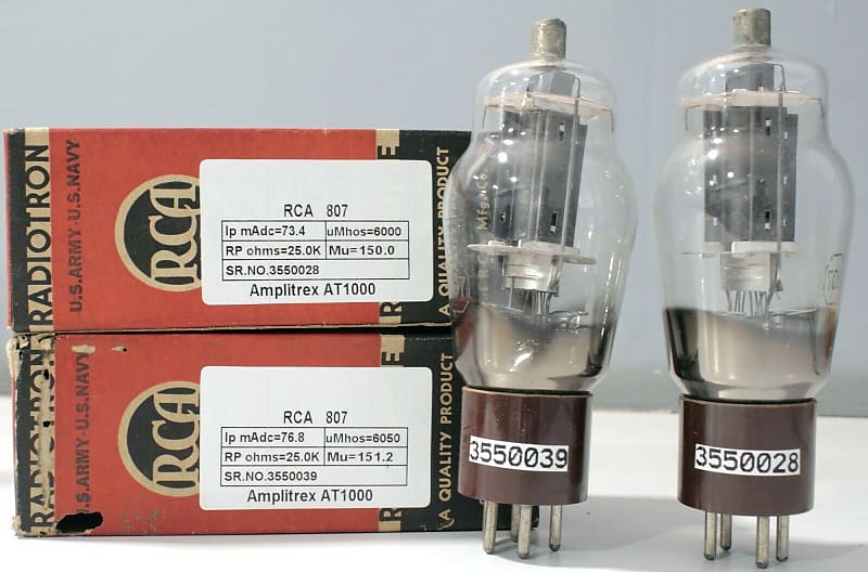 1MP 807 VT100 RCA =6L6 EL34 NOS Made In U.S.A Amplitrex | Reverb
