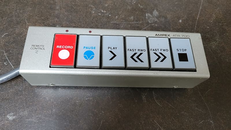Ampex ATR-700 Wired Remote Control 1970's - Grey | Reverb