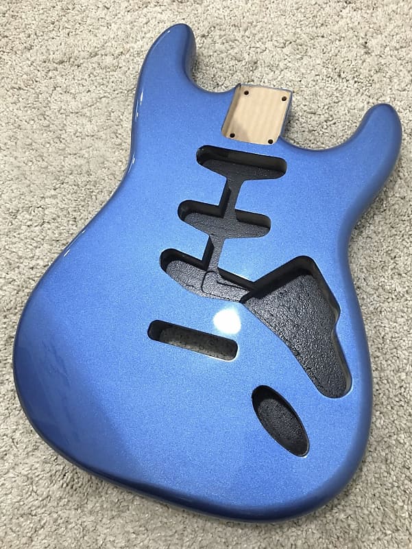 Body for Electric Guitar Stratocaster Poplar Wood "Lake | Reverb