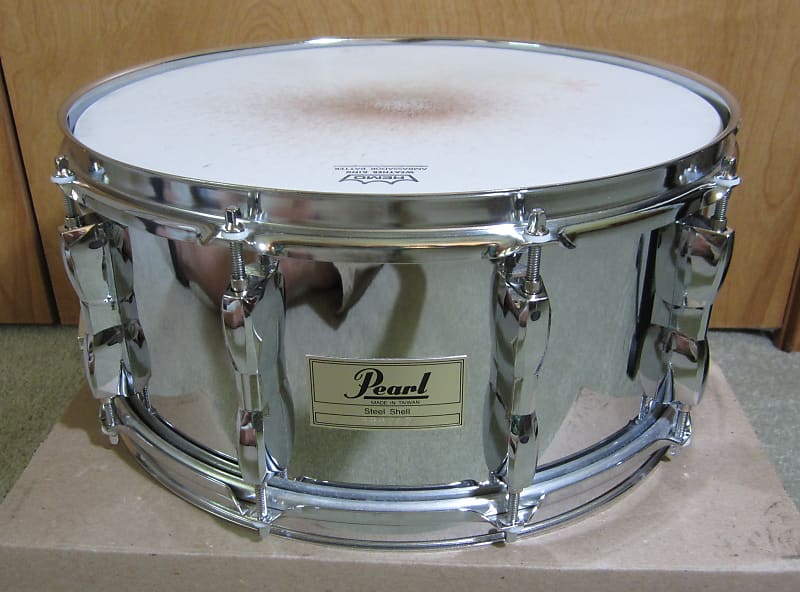 Pearl 14X6 Prestige Session Steel Snare Drum | Reverb