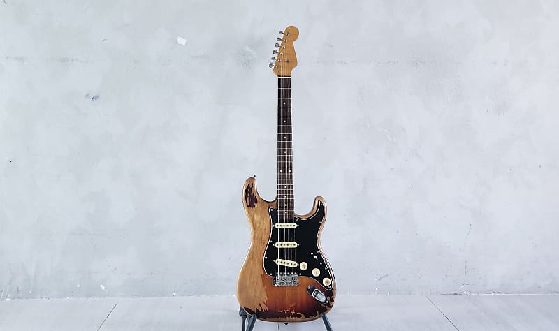 ESP Edward SE-108R/SV 2007 - fender SRV style Relic strat mij | Reverb