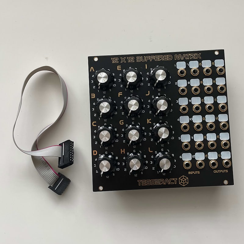 Tesseract Modular 12x12 Buffered Matrix - Black & Gold | Reverb