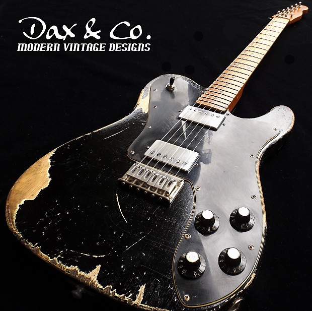 OUTLAW COUNTRY/PUNK Squire Telecaster Custom! Black Dax&Co | Reverb