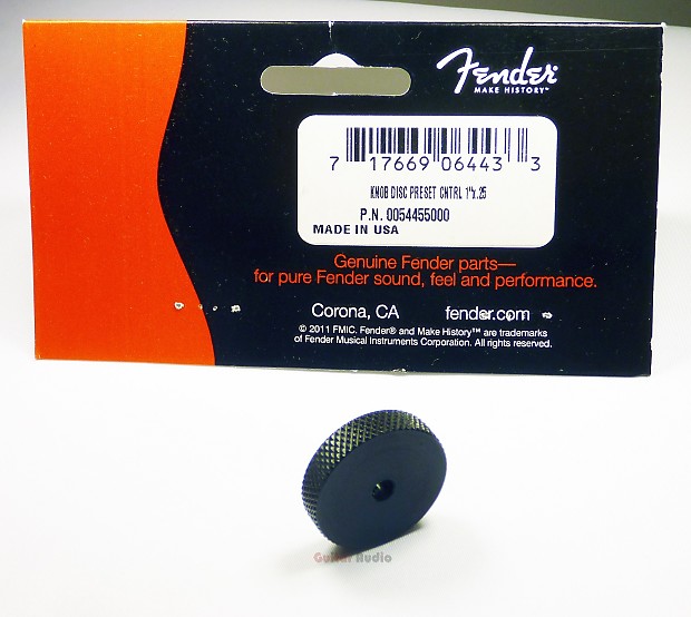 Genuine Fender Jaguar/Jazzmaster Guitar Preset Black Control | Reverb