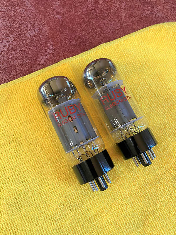 Ruby Tubes 6L6 GC MSTR Power Vacuum Tubes - Matched Pair - | Reverb