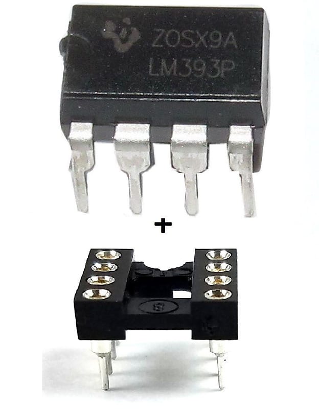 LM393P - Dual Differential Voltage Comparator IC with Sockets | Reverb