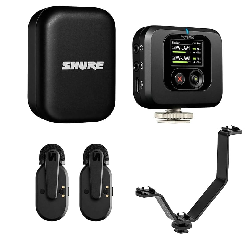 Shure MoveMic Two-Channel Wireless Lavalier Microphone | Reverb