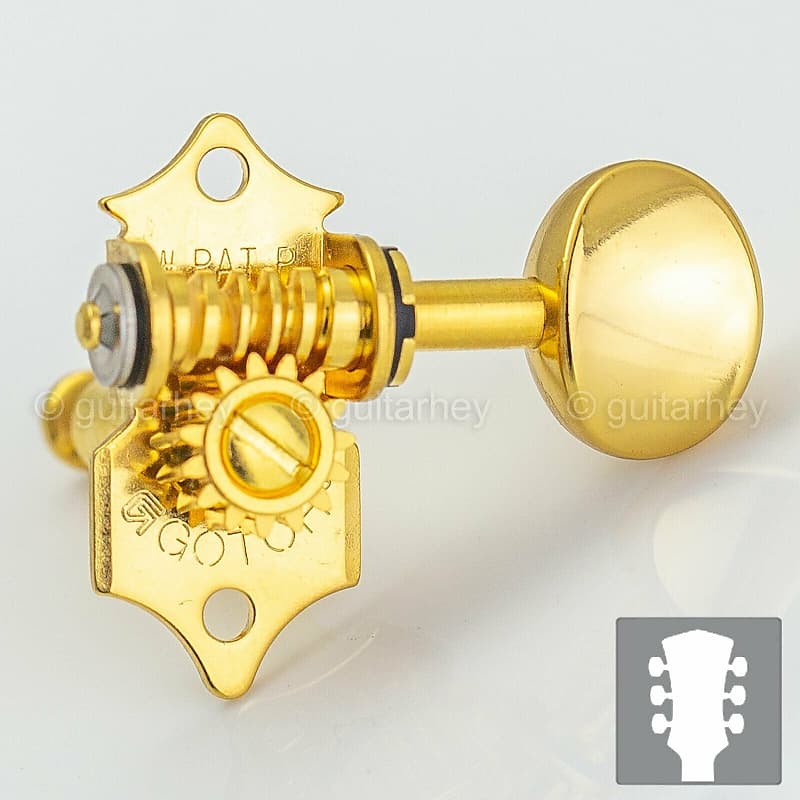 NEW Gotoh SE770-05M OPEN-GEAR Tuning Keys L3+R3 w/ screws 3x3 | Reverb