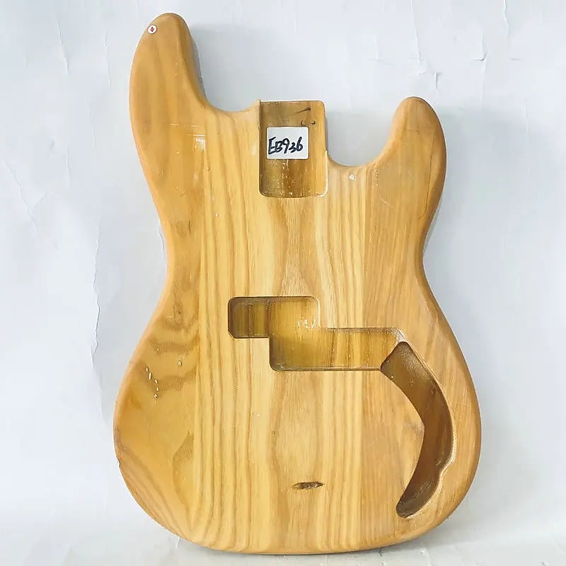 Solid Ash Wood Precision P Bass Style Body | Reverb