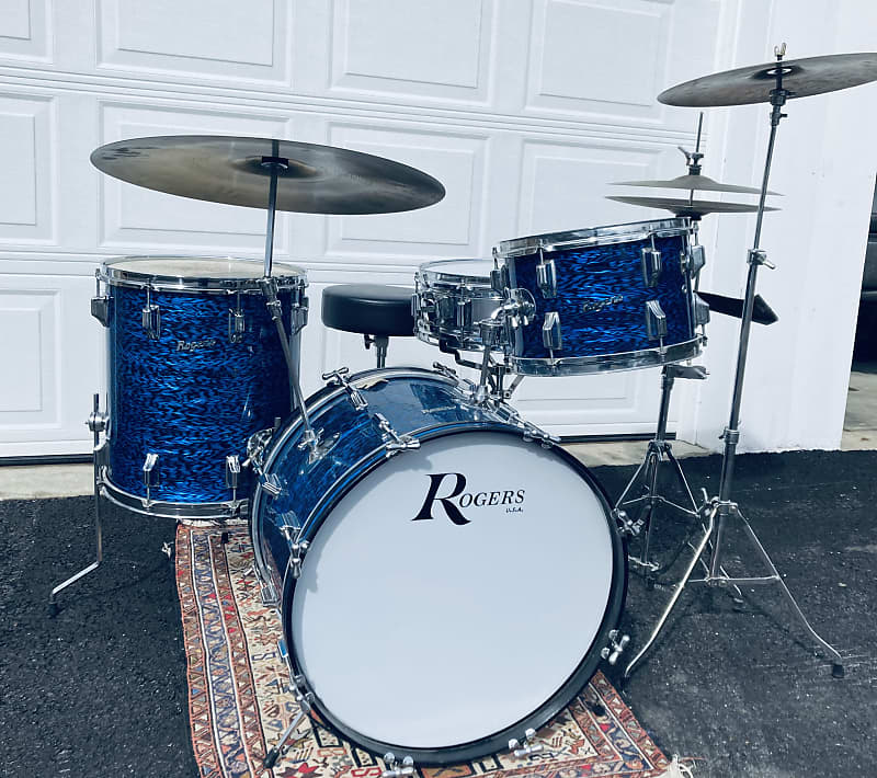 Rogers 20,12,14 Holiday 60’s - Blue Onyx | Reverb