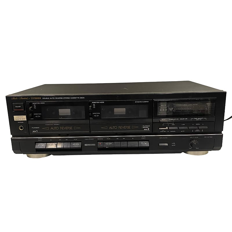 FISHER CR-W780 Dual Stereo Cassette Deck Dolby High Speed | Reverb