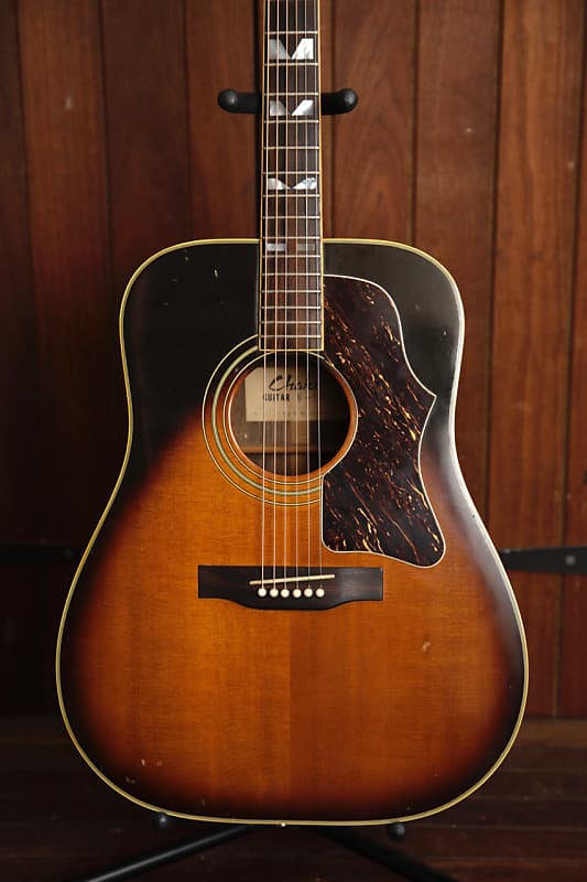 Chaki W-60 Vintage Acoustic Dreadnought Sunburst Made in | Reverb