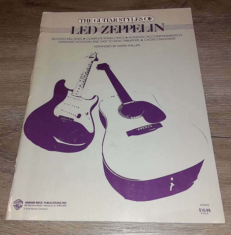 THE GUITAR STYLES OF LED ZEPPELIN - GUITAR TAB BOOK - | Reverb