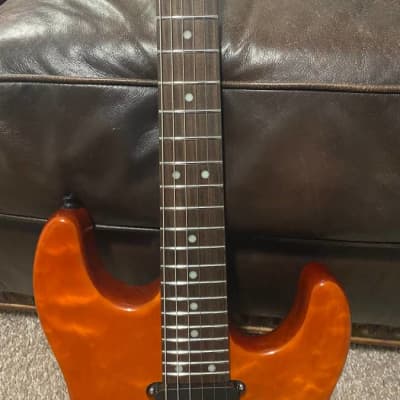 Warmoth 7/8 Strat 2022 - Sunset Orange | Reverb