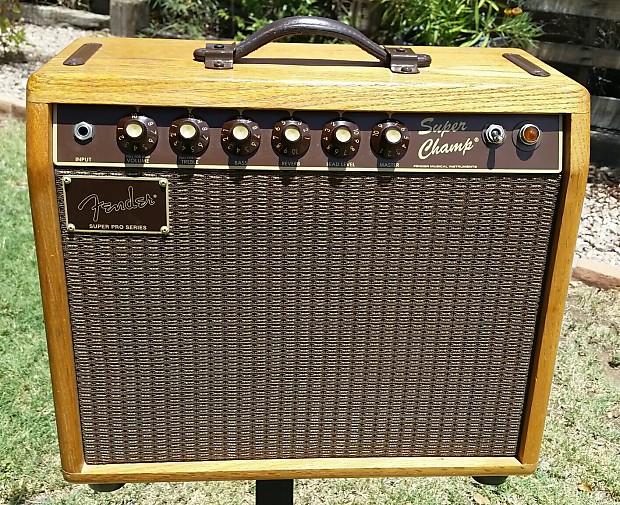 Fender Super Champ Pro Series Oak... Very Rare! | Reverb