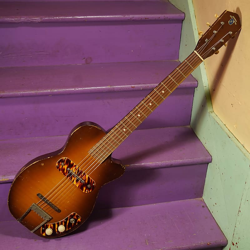 1950s Kay K-125 Peanut Solidbody Electric Guitar Thin Twin | Reverb