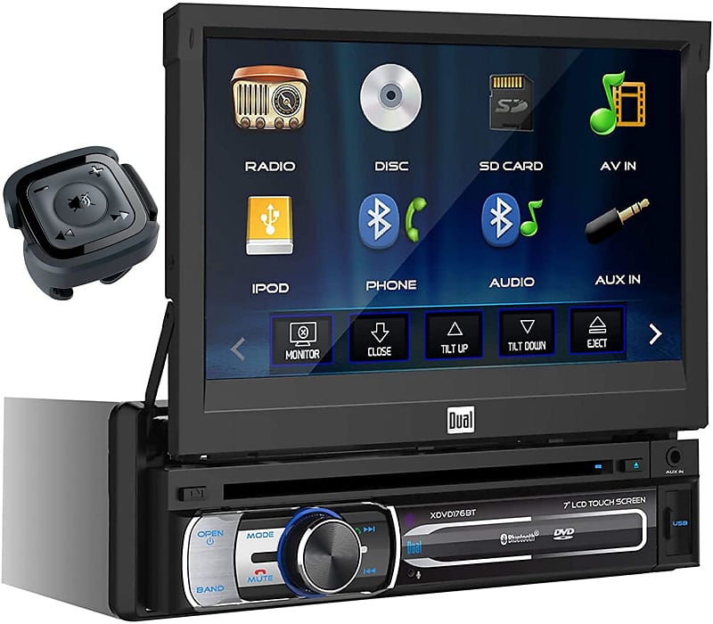 Dual XDVD176BT 7" Retractable Touchscreen Bluetooth Car | Reverb