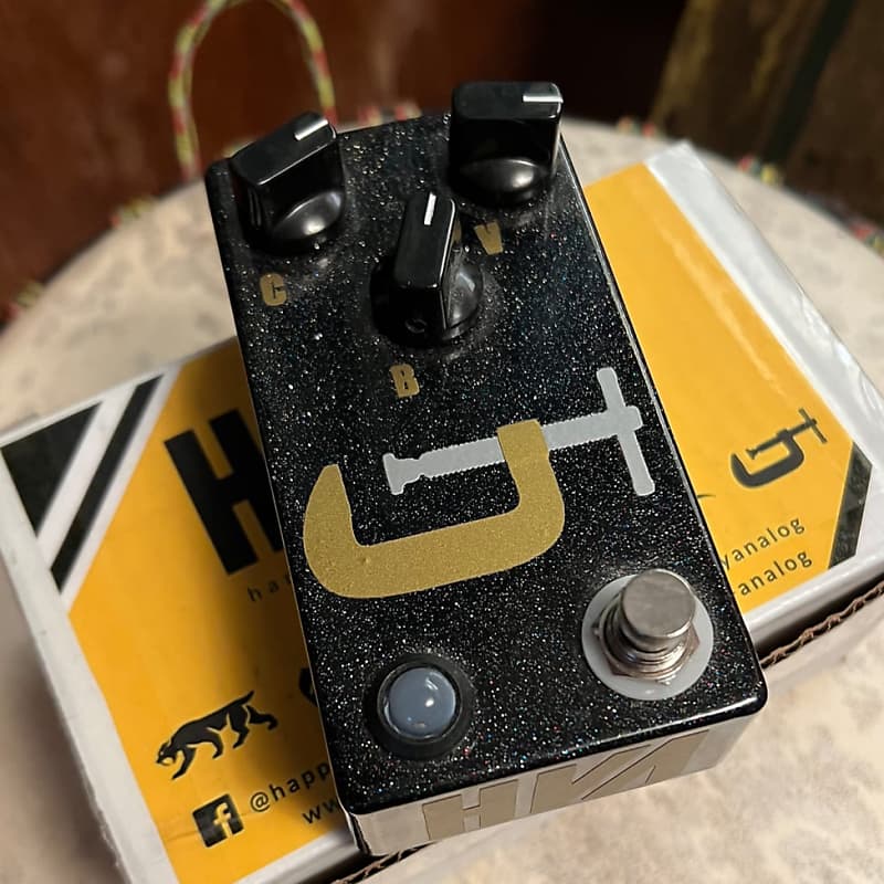 Happy Valley Analog C-Clamp Compressor Black Sparkle | Reverb