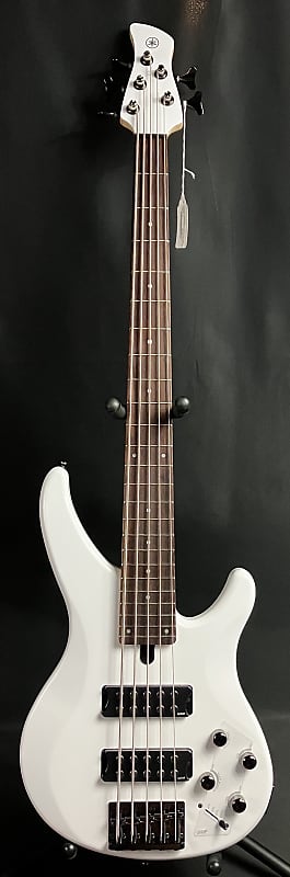 Yamaha TRBX305WH 5-String Electric Bass Guitar Gloss White | Reverb
