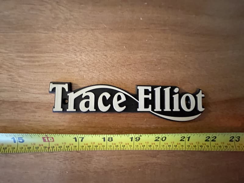 TRACE ELLIOT VINTAGE LOGO BADGE NAMEPLATE BASS AMP AMPLIFIER | Reverb